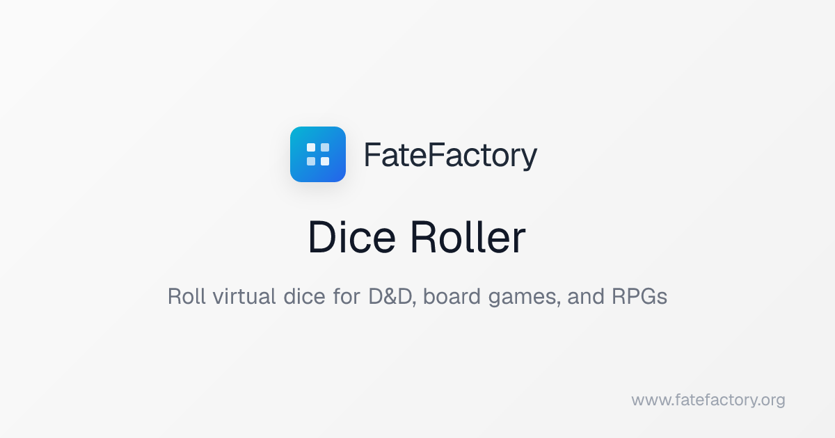 Free Online Dice Roller | Roll D4-D20 Dice Instantly (D&D, RPG ...